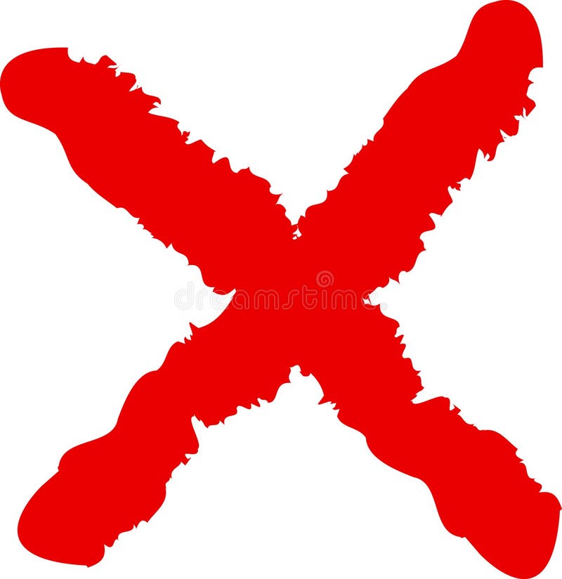 Red Cross Sign Icon. Wrong Mark Icon. Red Cross X Symbol. Grunge X Icon ...