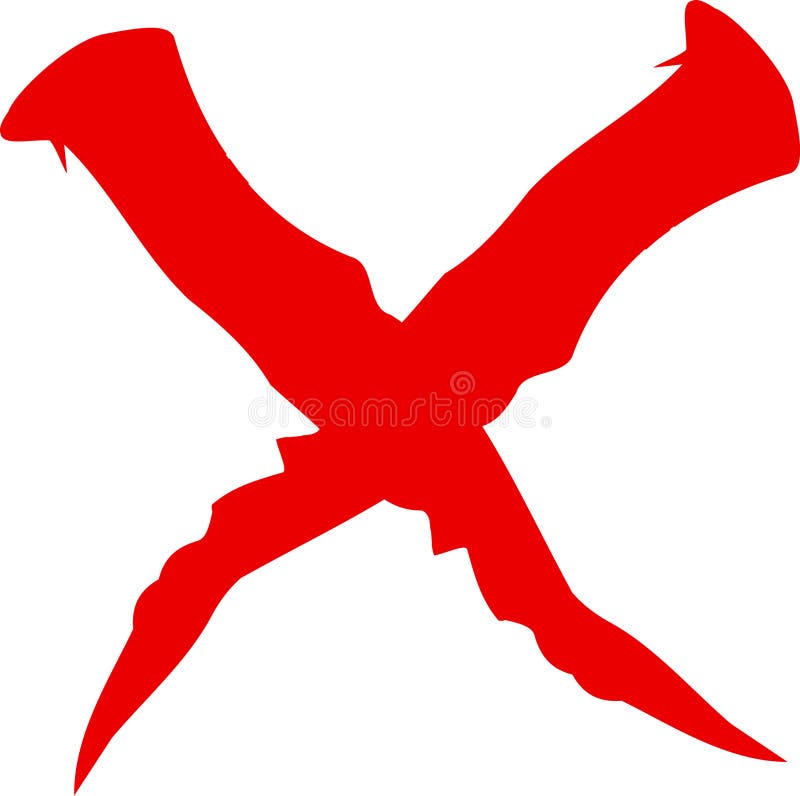 Red Cross Sign Icon. Wrong Mark Icon. Red Cross X Symbol. Grunge X Icon ...