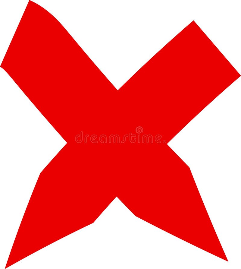 Red Cross Sign Icon. Wrong Mark Icon. Red Cross X Symbol. Grunge X Icon ...
