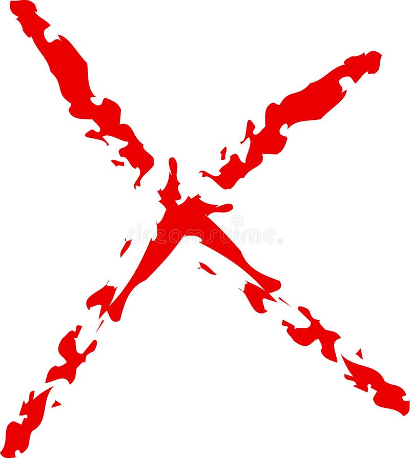 Red Cross Sign Icon. Wrong Mark Icon. Red Cross X Symbol. Grunge X Icon ...