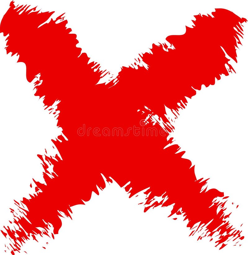 Red Cross Sign Icon. Wrong Mark Icon. Red Cross X Symbol Stock Vector ...