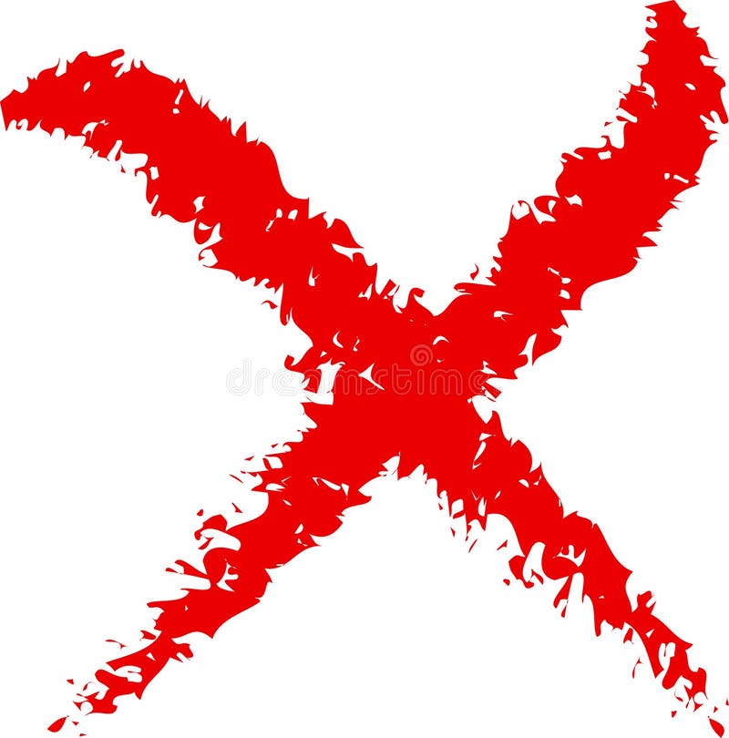 Red Cross Sign Icon. Wrong Mark Icon. Red Cross X Symbol Stock Vector ...