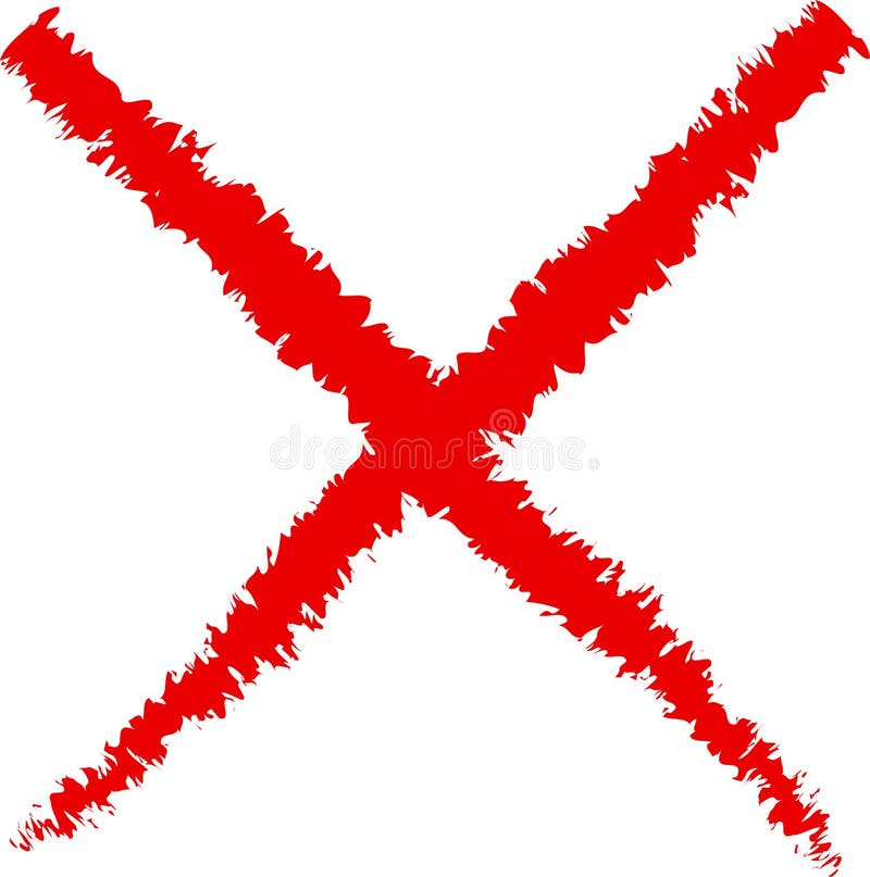 Red Cross Sign Icon. Wrong Mark Icon. Red Cross X Symbol Stock Vector ...