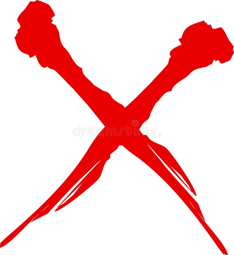 Red Cross Sign Icon. Wrong Mark Icon. Red Cross X Symbol Stock Vector ...