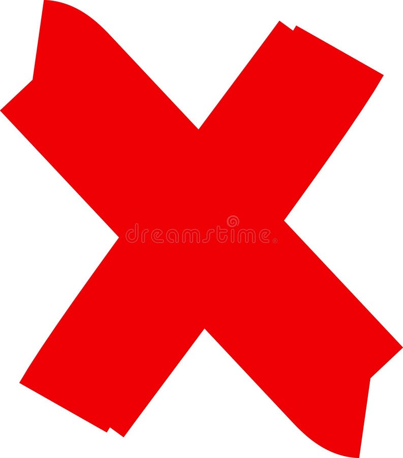 Red Cross Sign Icon. Wrong Mark Icon. Red Cross X Symbol Stock Vector ...