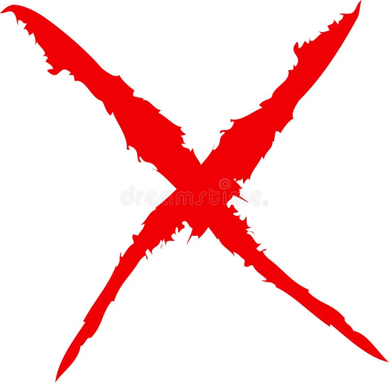 Red Cross Sign Icon. Wrong Mark Icon. Red Cross X Symbol Stock Vector ...