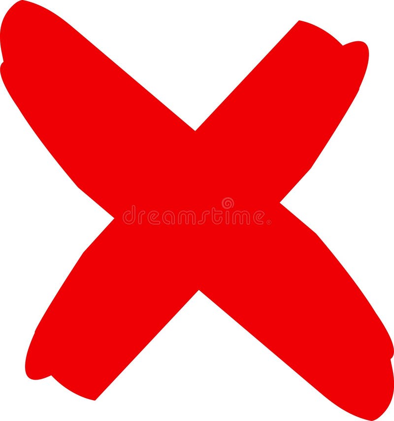Red Cross Sign Icon. Wrong Mark Icon. Red Cross X Symbol Stock Vector - Illustration of cancel ...