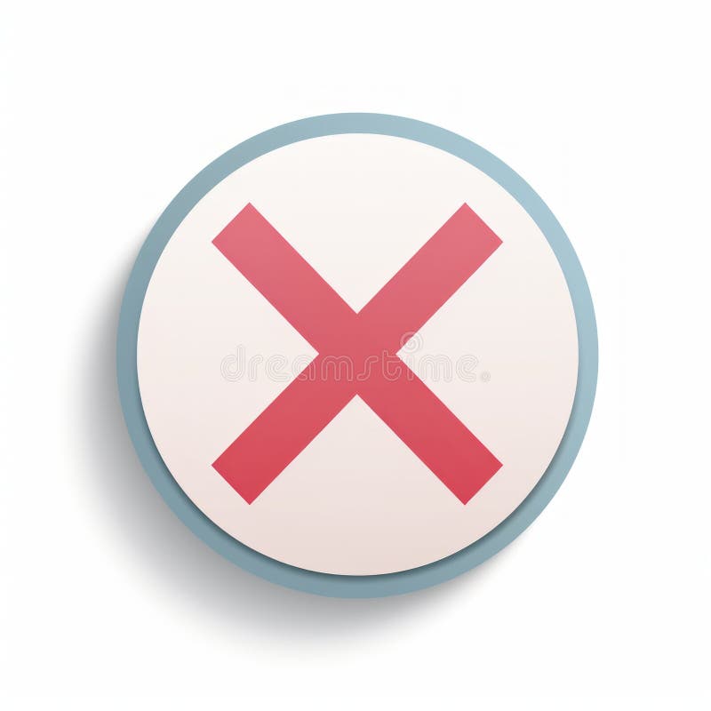 A Red Cross Symbol on a White Background Stock Illustration ...