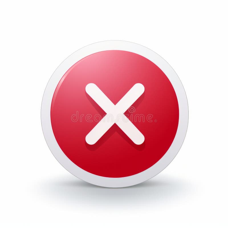 A Cross Symbol in a Circle on a White Background Stock Illustration ...