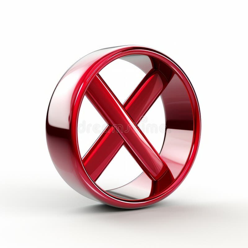 A Cross Symbol in a Circle on a White Background Stock Illustration ...