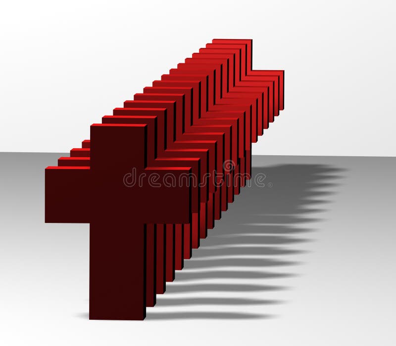 Red crosses stock illustration. Illustration of line, value - 2536417