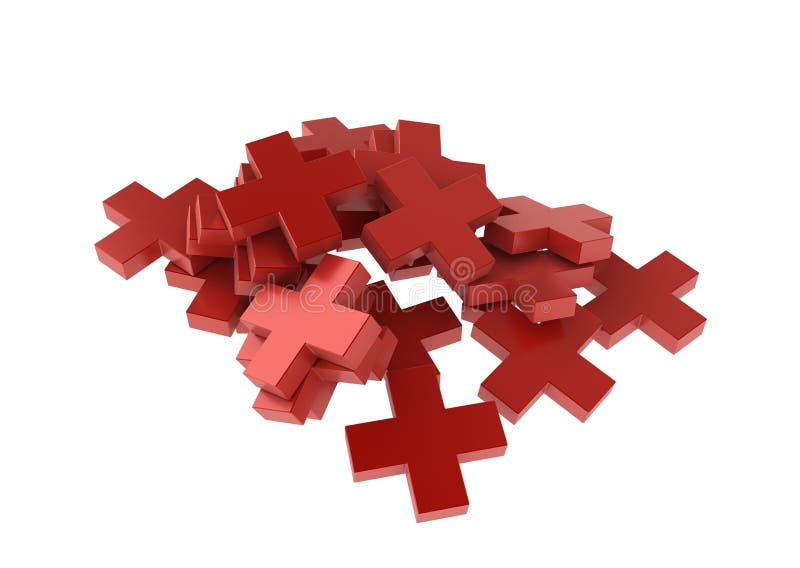 Red Crosses editorial photo. Illustration of sign, medicine - 4525351