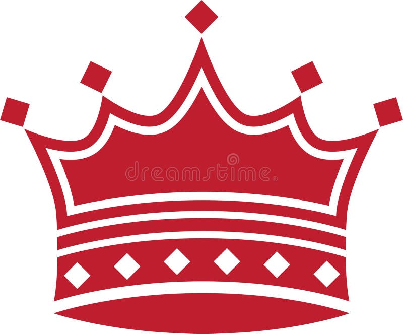 Red Crown stock vector. Illustration of design, graphic - 9314754