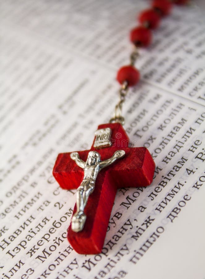 Red crucifix stock image. Image of happiness, cross, salvation - 29852409