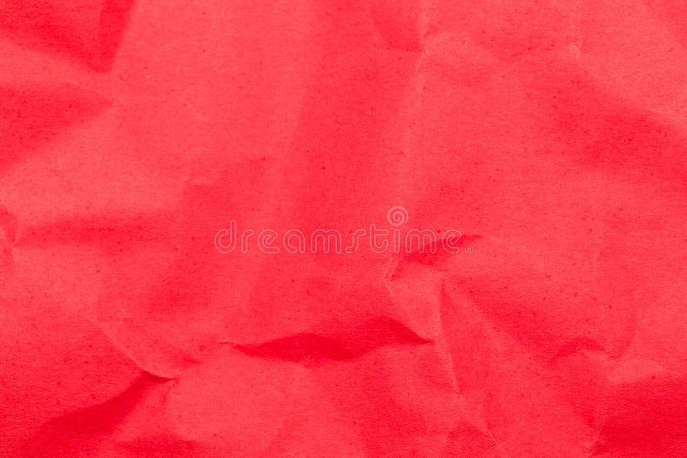 Red Crumbled Textured Paper Stock Photo - Image of texture, uneven ...