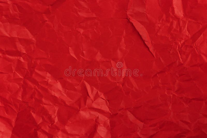 Red Crumpled Paper Texture Background Stock Photo - Image of wallpaper ...
