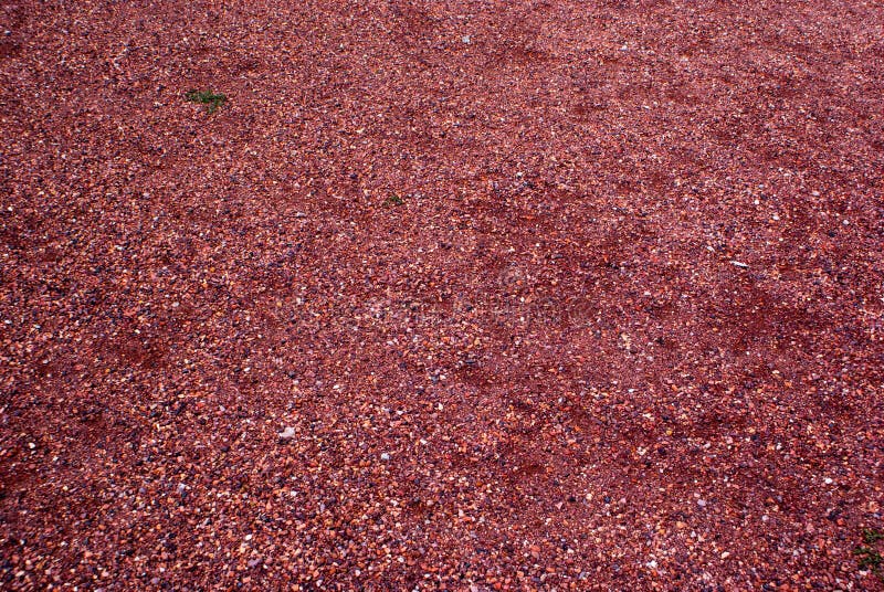 Red crushed gravel stock photo. Image of concrete, natural - 43688480