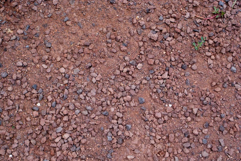 Red crushed gravel stock photo. Image of concrete, natural - 43688480