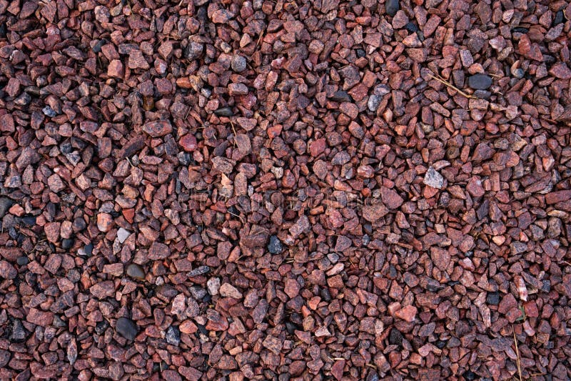 Red Crushed Stone, Horizontal Background for Design Stock Image - Image ...