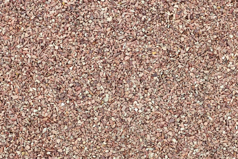 Crushed Stone From Red Granite Stock Photo - Image of abstract, wall ...