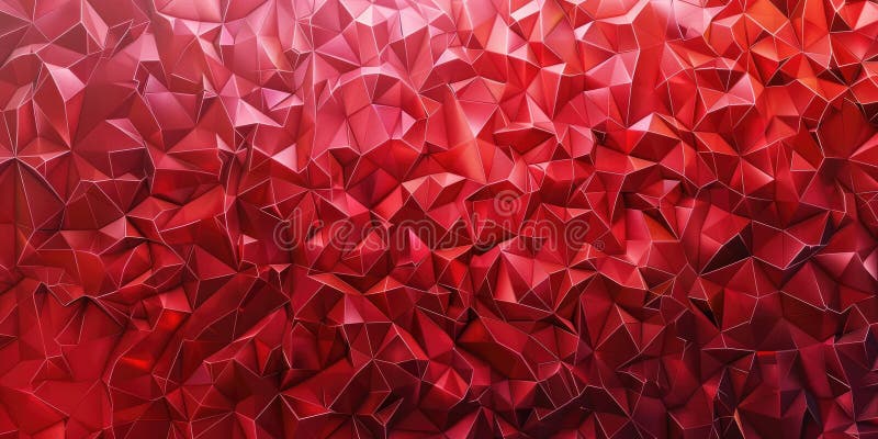 A Red Crystal Background with a Geometric Pattern. AIG51A Stock Photo ...