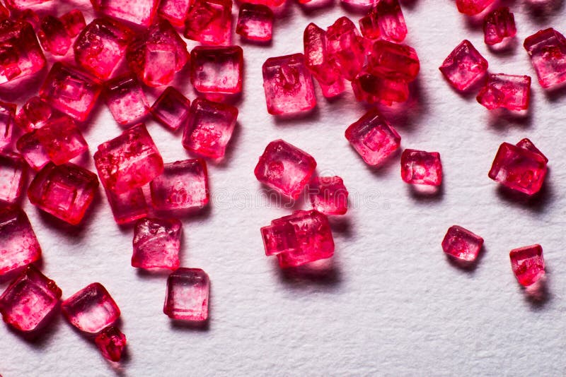 Red crystal lollies stock photo. Image of ruby, close - 81537814