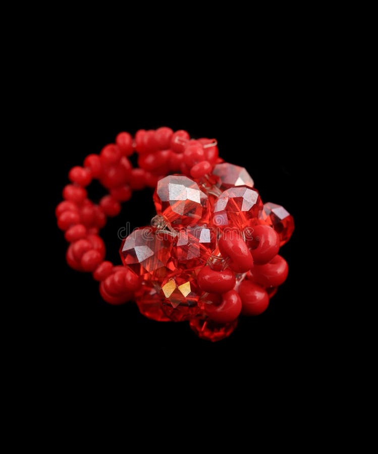 Red crystal ring stock image. Image of ring, stone, decoration - 36762977