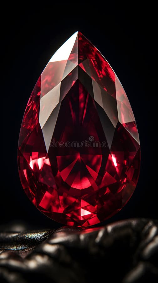 Red Crystal Ruby Gemstone Crystal Ai Generated Stock Illustration ...