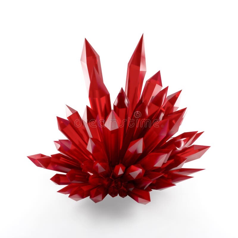 Red crystals stock illustration. Illustration of crystalline - 11391859