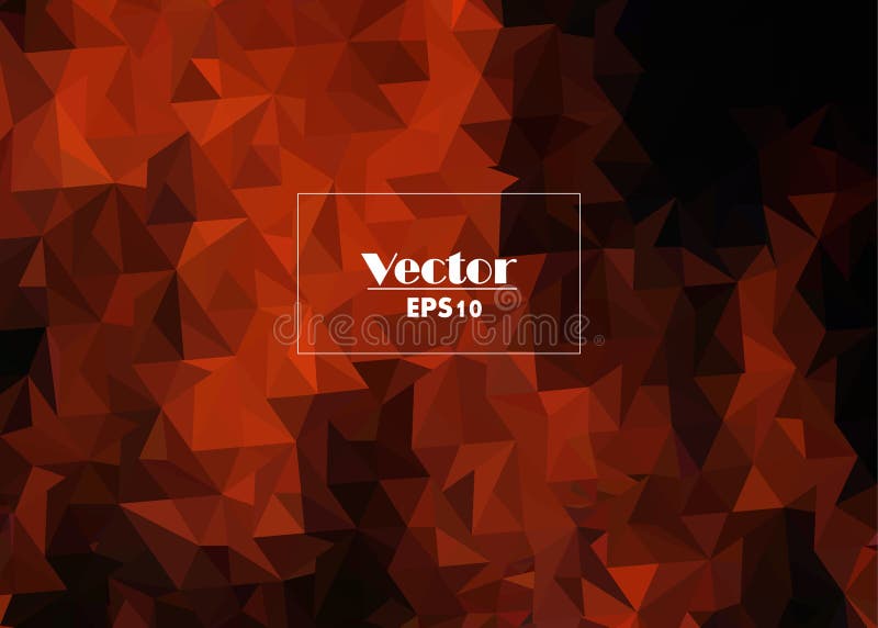 Red Crystals Digital Abstract Vector Image Stylized from Triangles ...