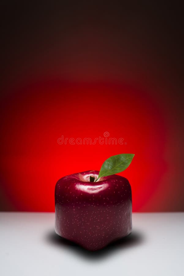 Cube apple stock photo. Image of health, dieting, fresh - 13355100