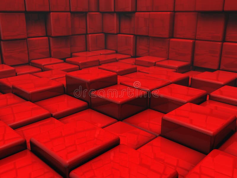 Red Cube Background stock illustration. Illustration of decorative ...