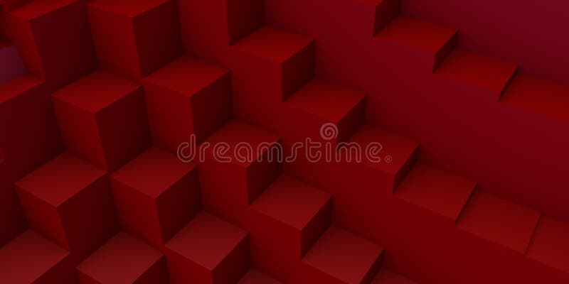 Red Cube Background 3d Illustration 3d Render Image Stock Illustration ...