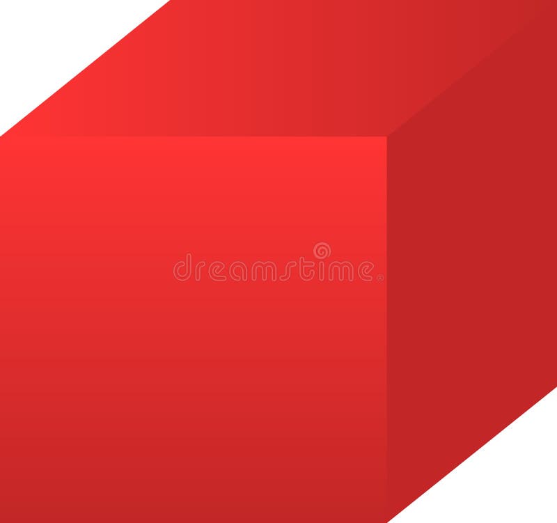 A Red Cube Like Moving Box Container Vector Image Stock Vector ...