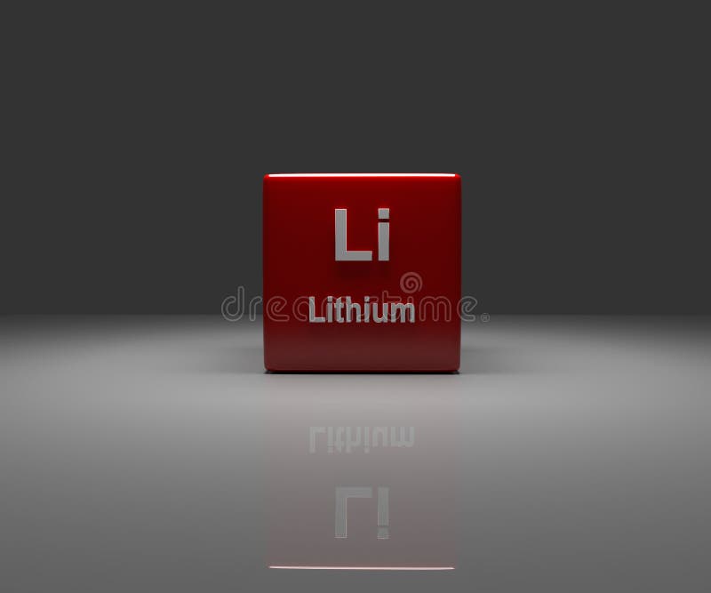 Lithium Periodic Table of the Elements Vector Illustration Eps 10 Stock ...