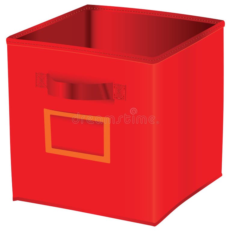 Red cube storage stock vector. Illustration of copyspace - 37706896
