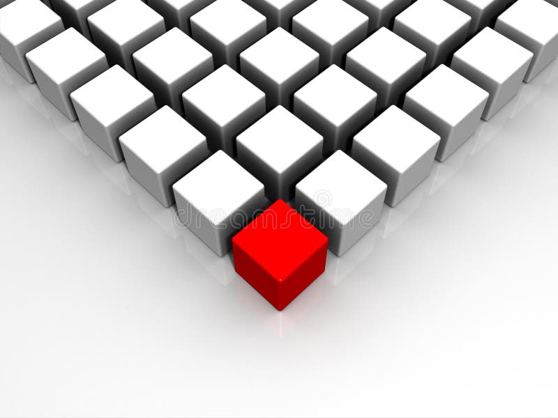 3D Glass Cube Picture. Image: 8149508