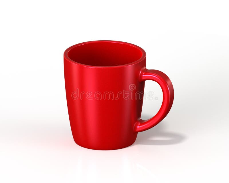 Red tea cup stock illustration. Illustration of blank - 56016664