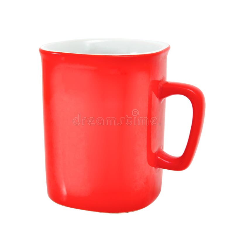 Red cup stock image. Image of clipping, utensil, teacup - 26160993