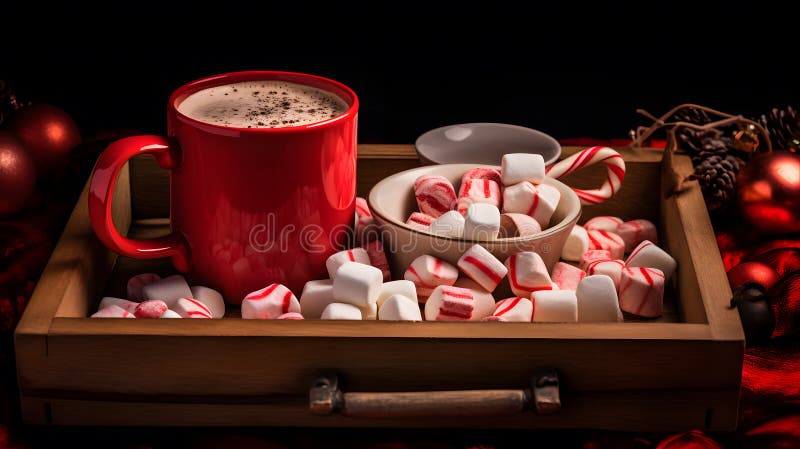 Red Cup Cocoa Marshmallows Neural Network Ai Generated Stock Photos ...