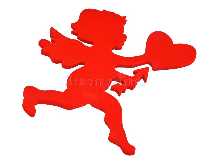 Red cupid stock illustration. Illustration of forever, friendship - 442686