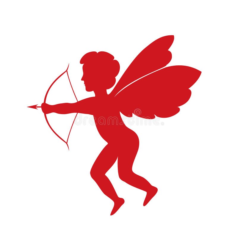 Red cupid stock illustration. Illustration of forever, friendship - 442686