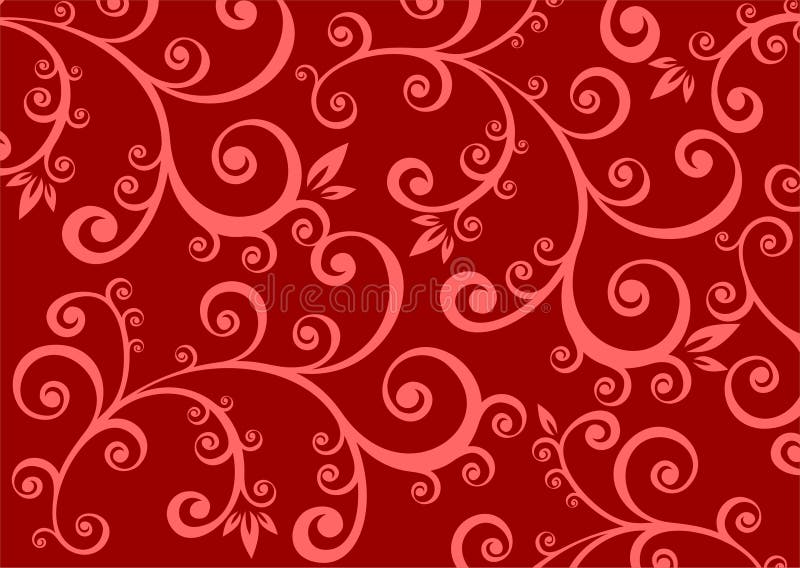 Red curls background stock illustration. Illustration of pattern - 4589124