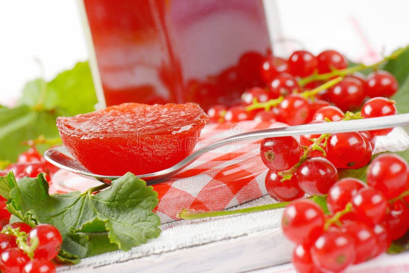 Red currant jelly stock image. Image of homemade, fruit - 70746945