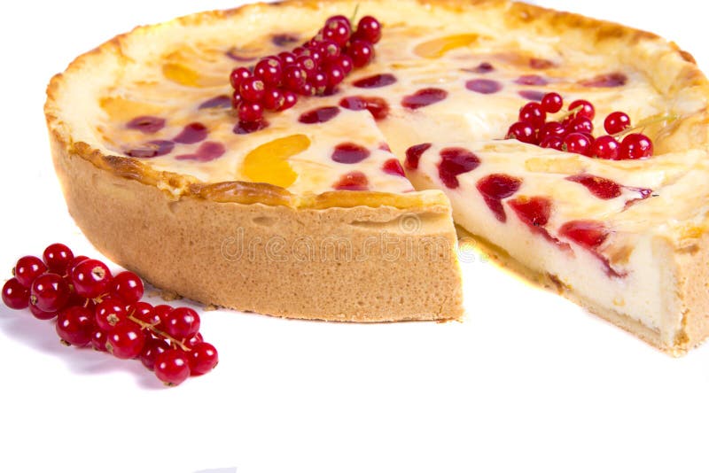 Red currant tart cake stock photo. Image of fruity, tart - 64376162