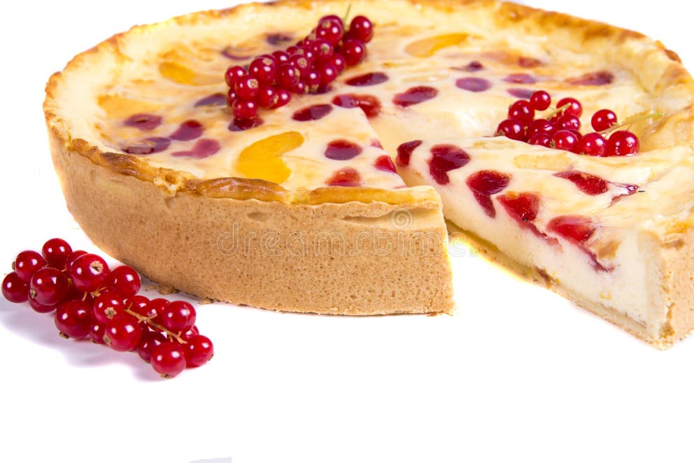 Red currant tart cake stock photo. Image of fruity, tart - 64376162