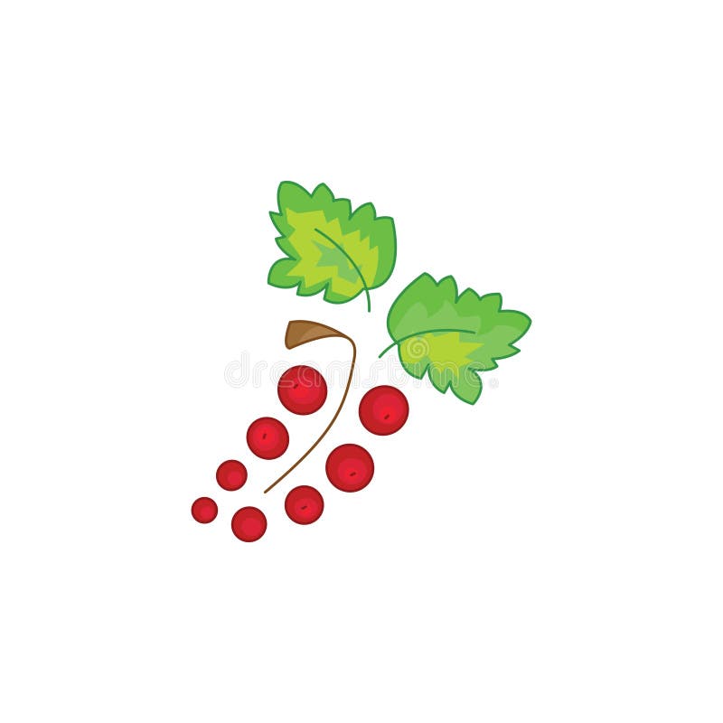Red Currant Vector Icon Symbol Stock Illustration - Illustration of ...