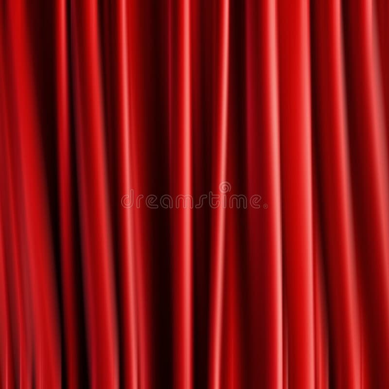 Red Curtain Backdrop, Created with Generative AI Stock Illustration ...