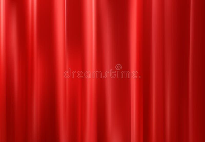 Red Curtain Draping Wave Pleat Curtains Theater Stage Background Stock ...