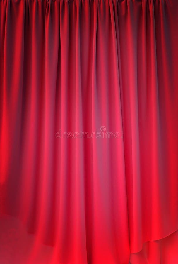 Red Curtain Fabric Background Texture Stock Illustration - Illustration ...